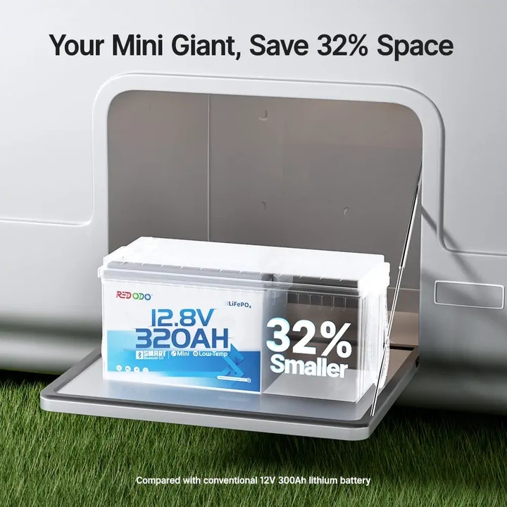 Redodo Launches 12V 320Ah Mini Bluetooth Lithium Battery for 4+ Days RV ...
