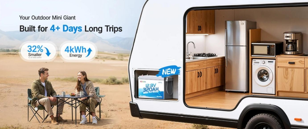 Redodo Launches 12V 320Ah Mini Bluetooth Lithium Battery for 4+ Days RV ...