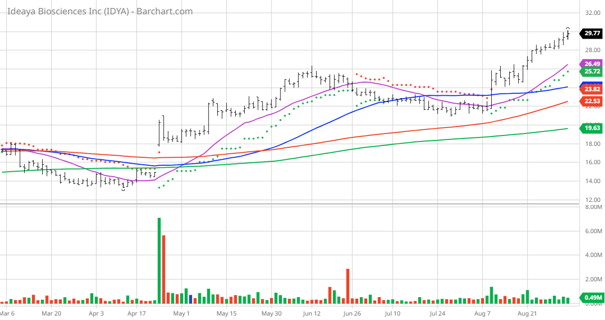 Chart of the Day: IDEAYA Biosciences --- A Wing and a Prayer | Nasdaq