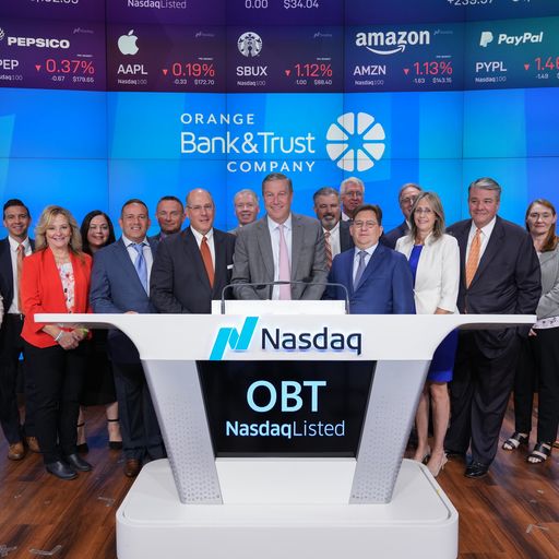 Orange County Bancorp, Inc. Rings Nasdaq Opening Bell to Celebrate One ...