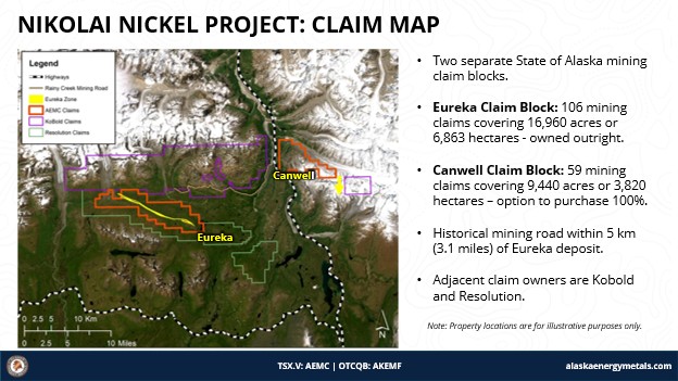 Alaska Energy Metals Provides Update On The Nikolai Nickel Project ...