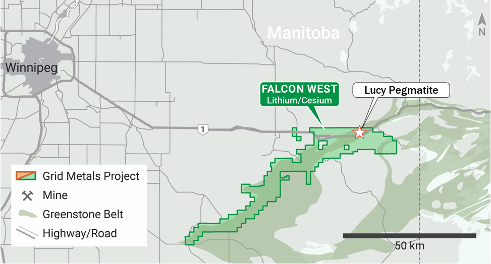 Grid Metals Corp. Receives Drill Permit for Falcon West Cesium Property ...