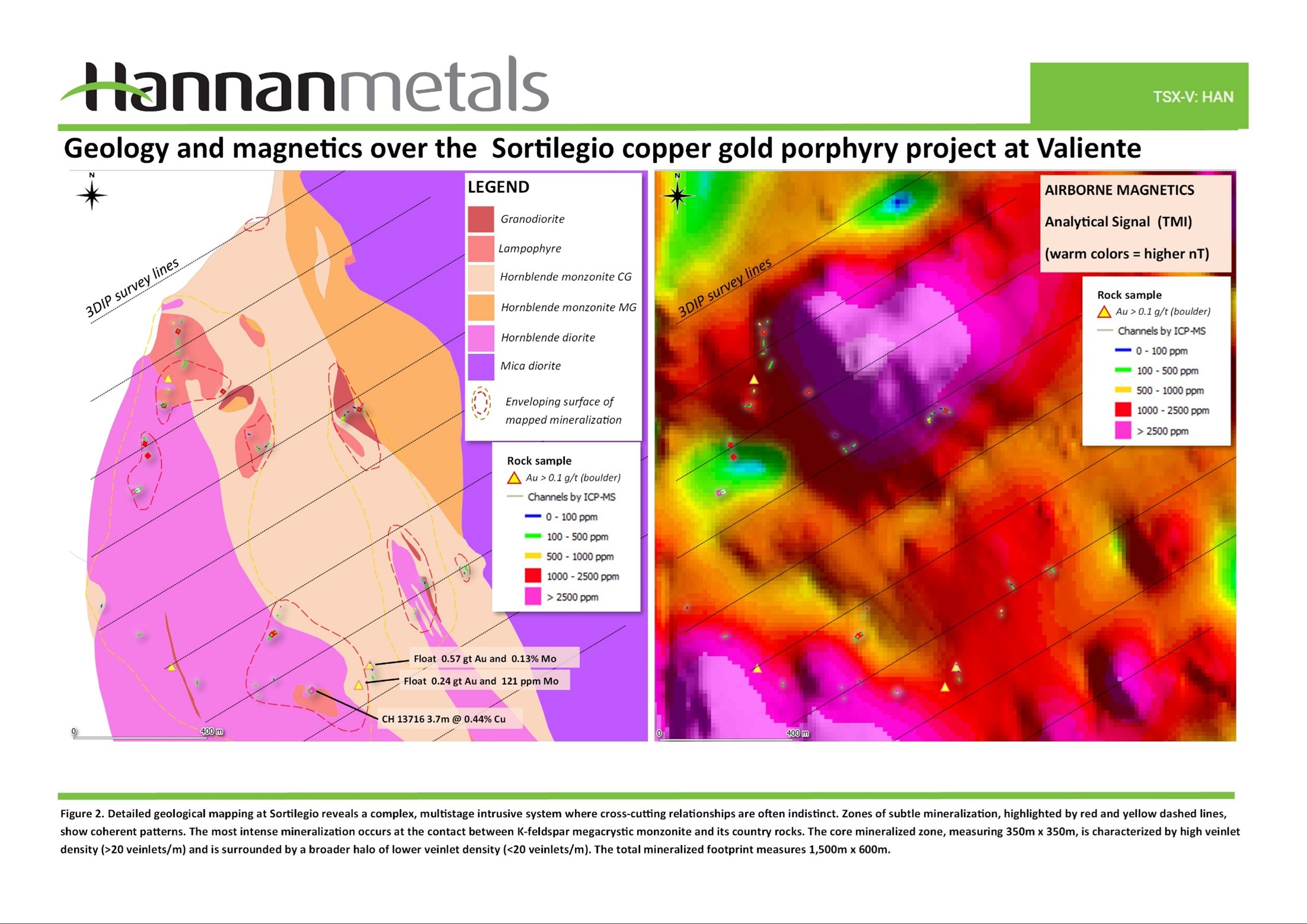 Hannan Metals Discovers 1.2 km Chargeability Anomaly at Sortilegio ...
