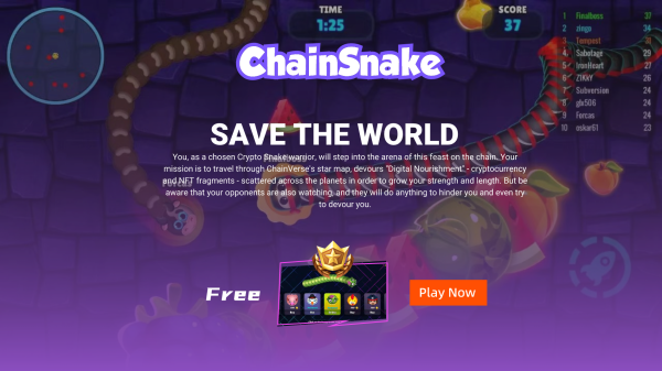 Reviving a Classic – ChainSnake Merges NFT Mechanics with Web3, Launching a Web3 Version of the ...