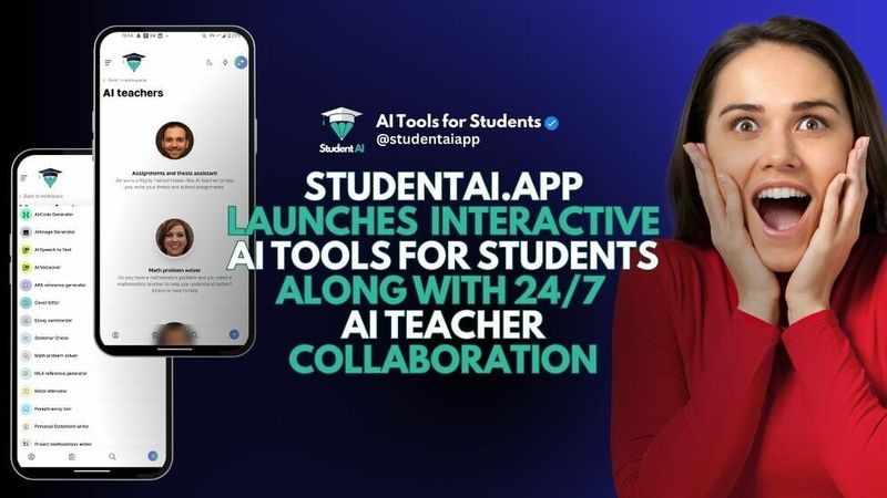 StudentAI.app Sets a New Standard in EdTech with the Launch of Interactive AI Tools for Students ...