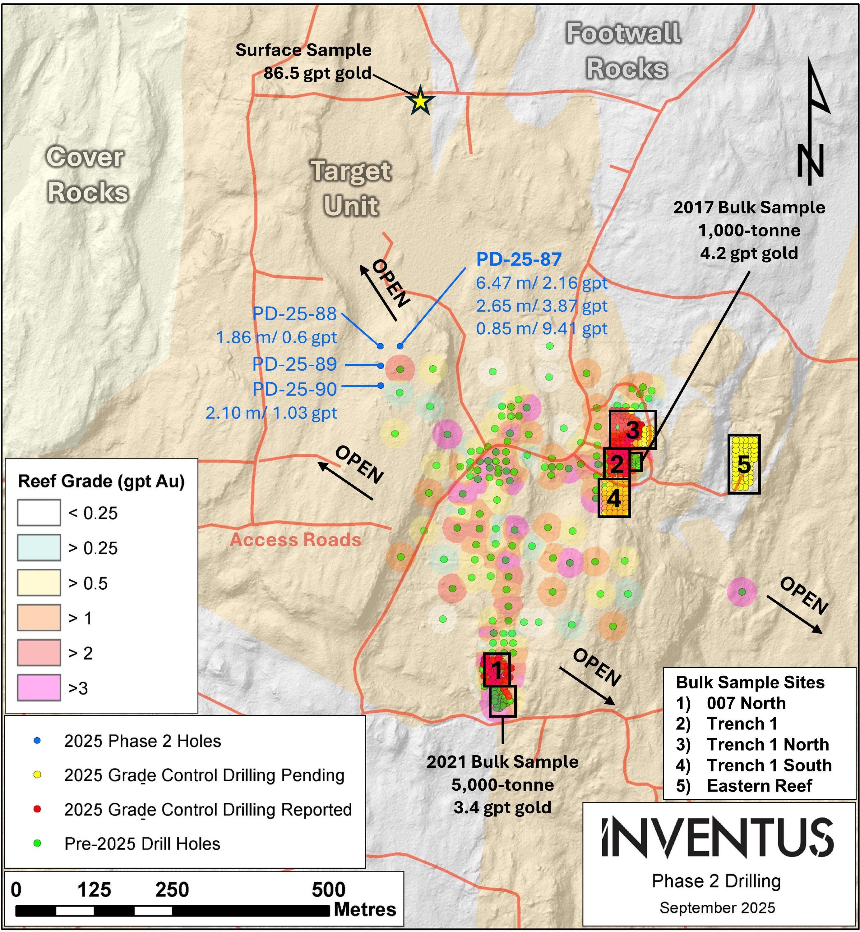 Inventus Reports 4.0 gpt Gold and 1.50 Metre Average for Trench 1 North ...