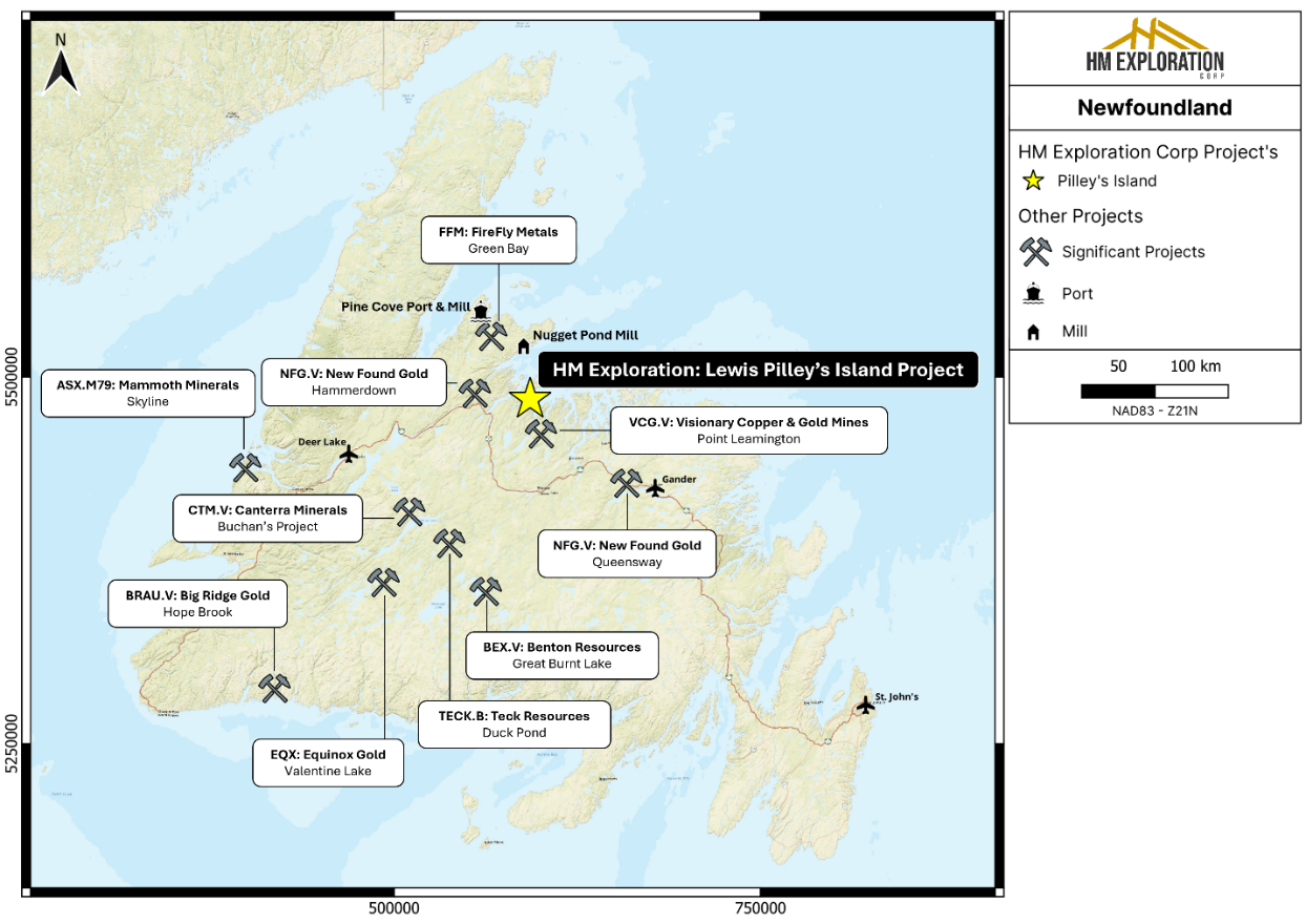 HM Exploration Expands Lewis Pilley’s Project to ~60 km² - The Globe ...