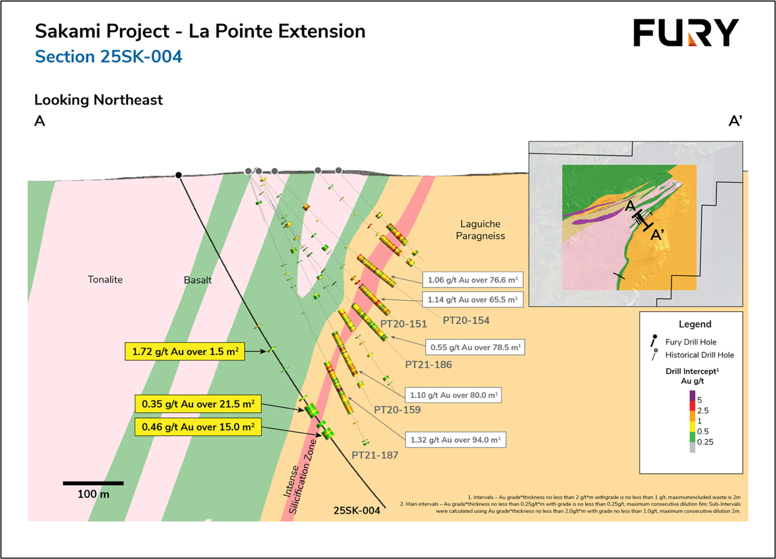 Fury Confirms Continuity and Extends Near Surface Gold Mineralization ...
