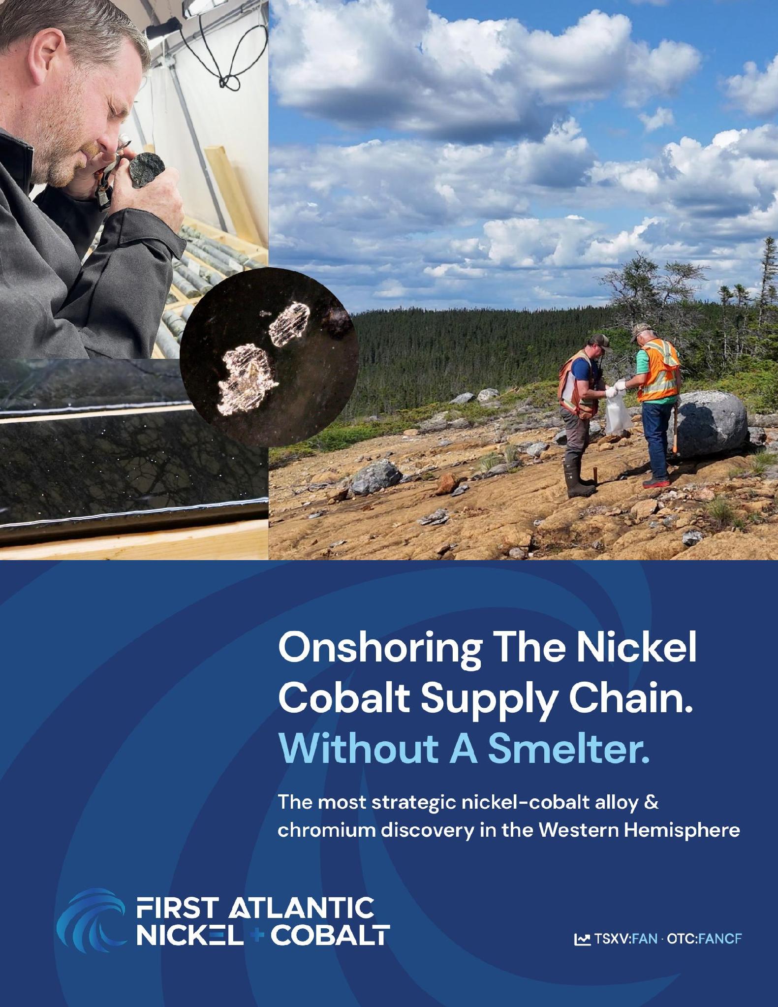 First Atlantic Nickel & Cobalt Releases White Paper, “Onshoring the ...