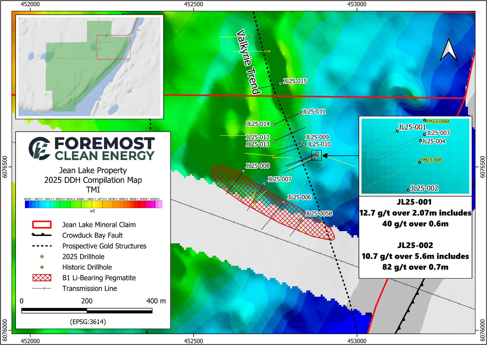 Foremost Clean Energy Reports High-Grade Gold Results from First Two Holes of 2025 Jean Lake ...