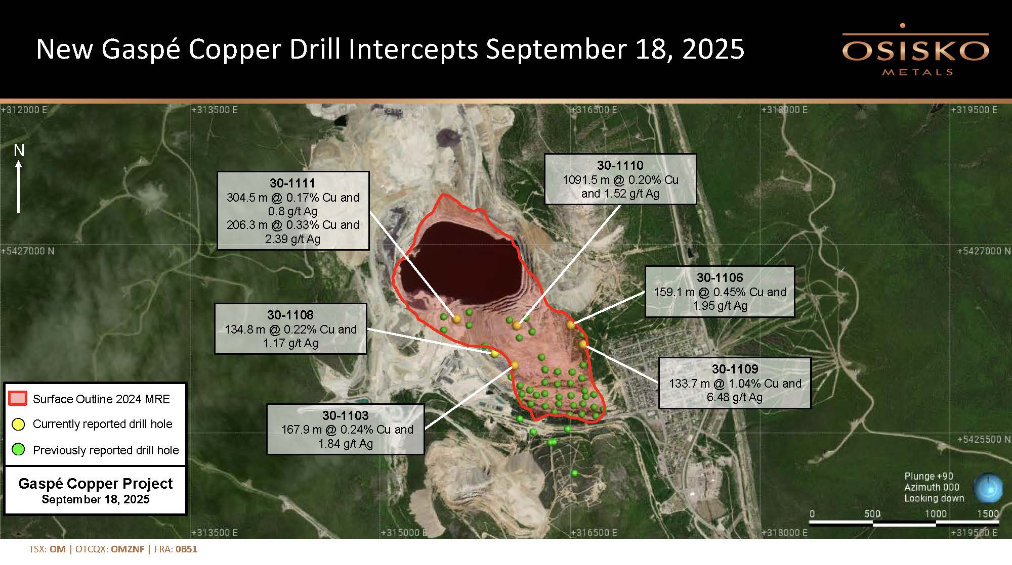 Osisko Gaspé Expansion Hole Intersects 133.7 Metres Averaging 1.04% Cu ...