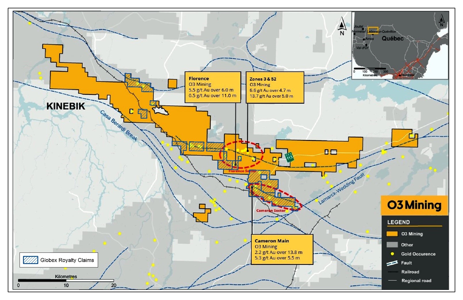 O3 Mining Starts Drilling on Globex’s Florence and Cameron Royalty Claims - The Globe and Mail