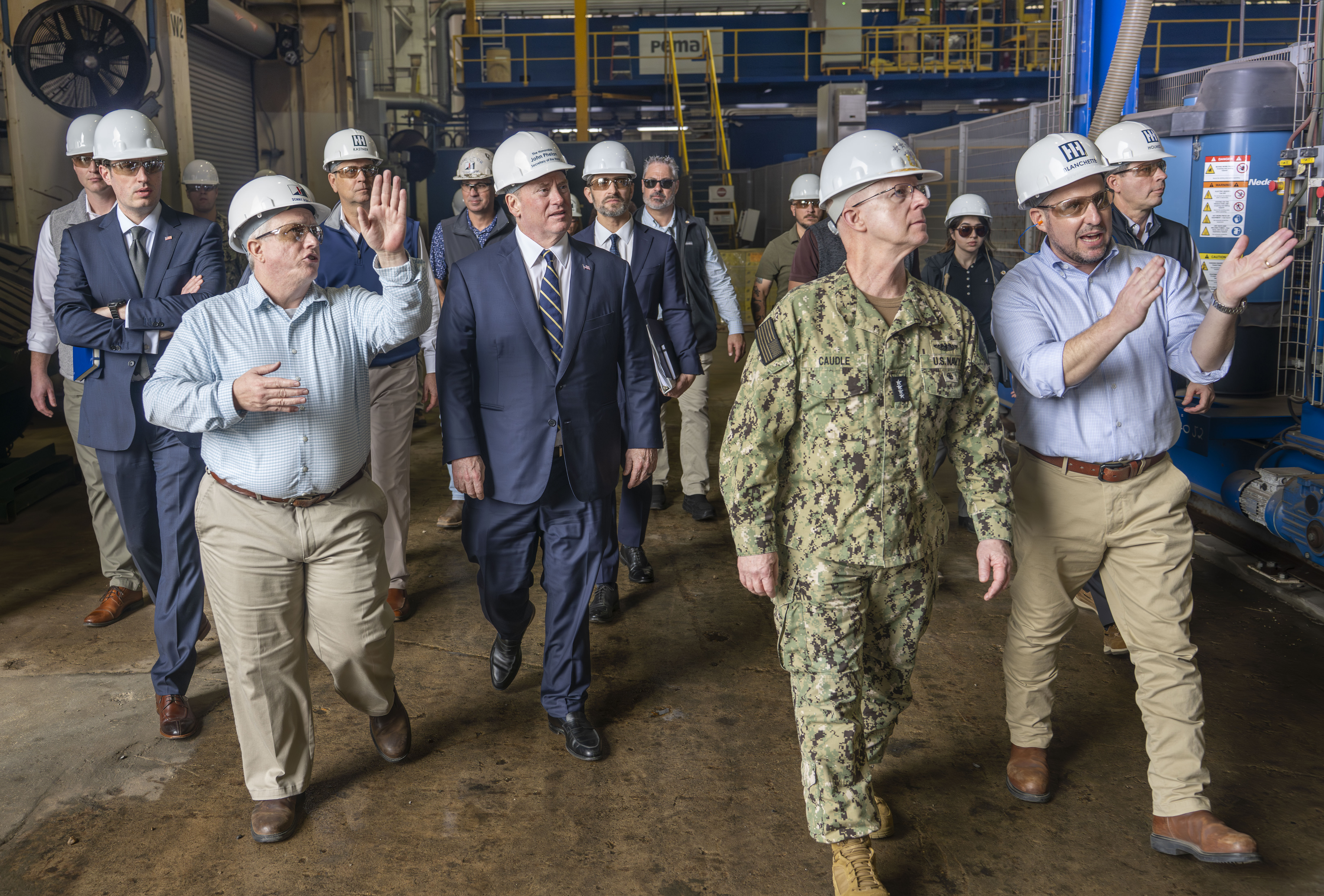 HII Hosts Secretary of The Navy and Top Naval Leaders at Ingalls ...
