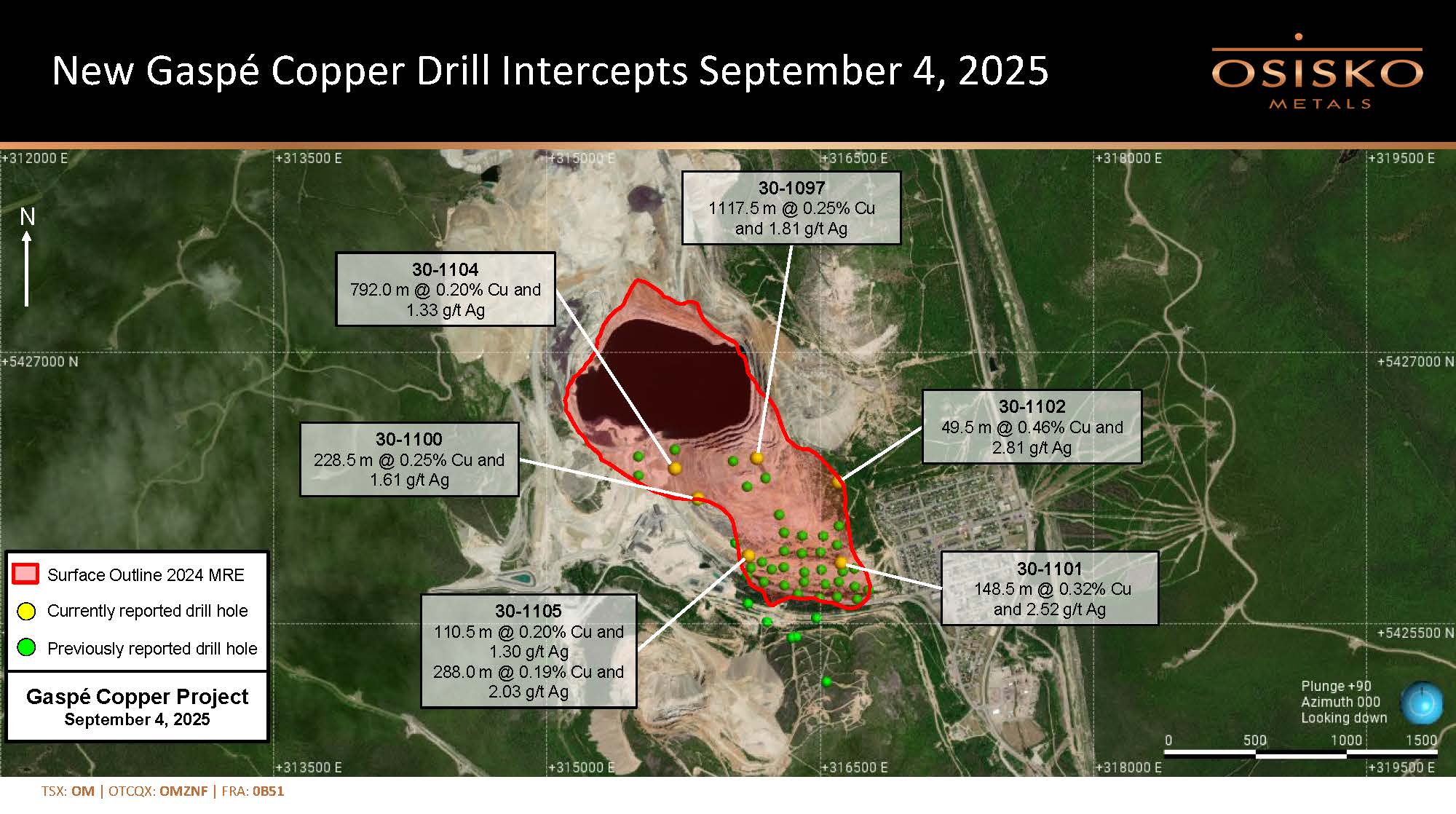 Osisko Intersects 1117.5 Metres Averaging 0.25% Cu at Gaspé - The Globe ...