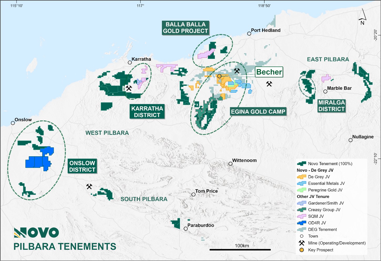 Novo Secures Strategic Land Position in the Onslow District Western ...
