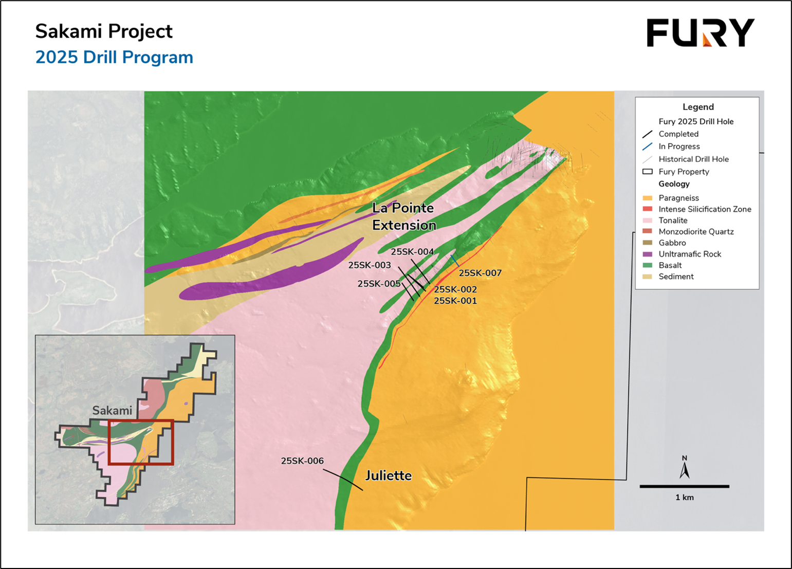 Fury Intercepts 41.5 Metres of 1.23 g/t Gold at Sakami Gold Project in ...