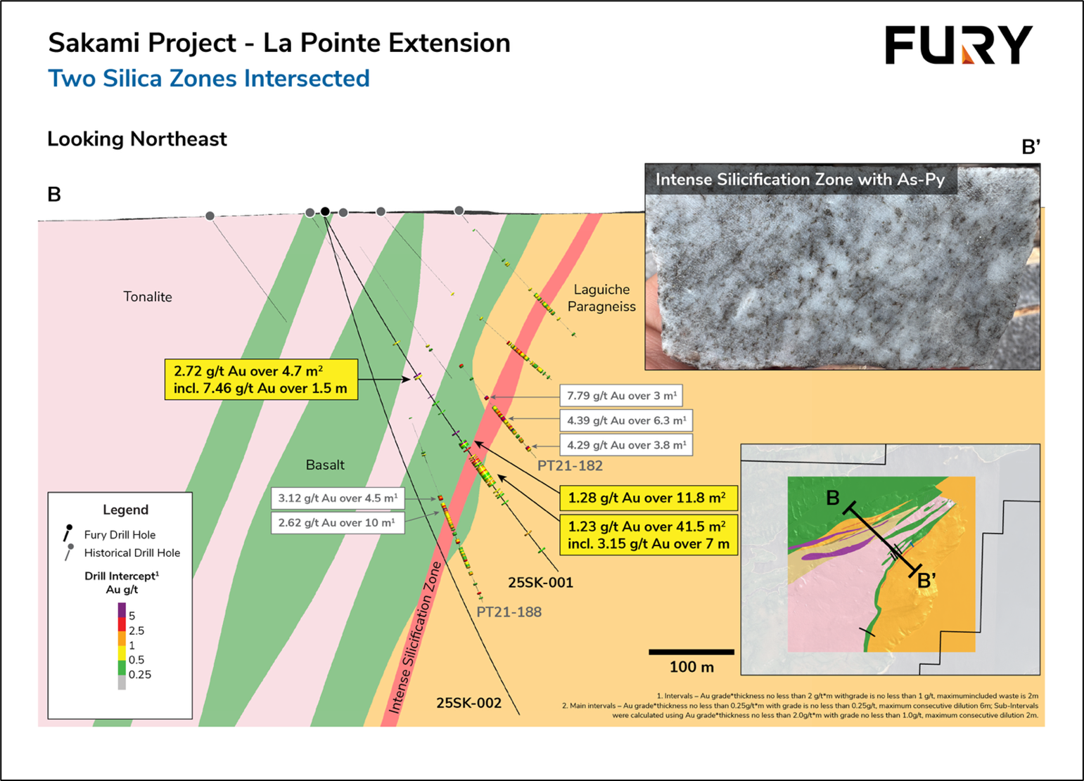 Fury Intercepts 41.5 Metres of 1.23 g/t Gold at Sakami Gold Project in ...