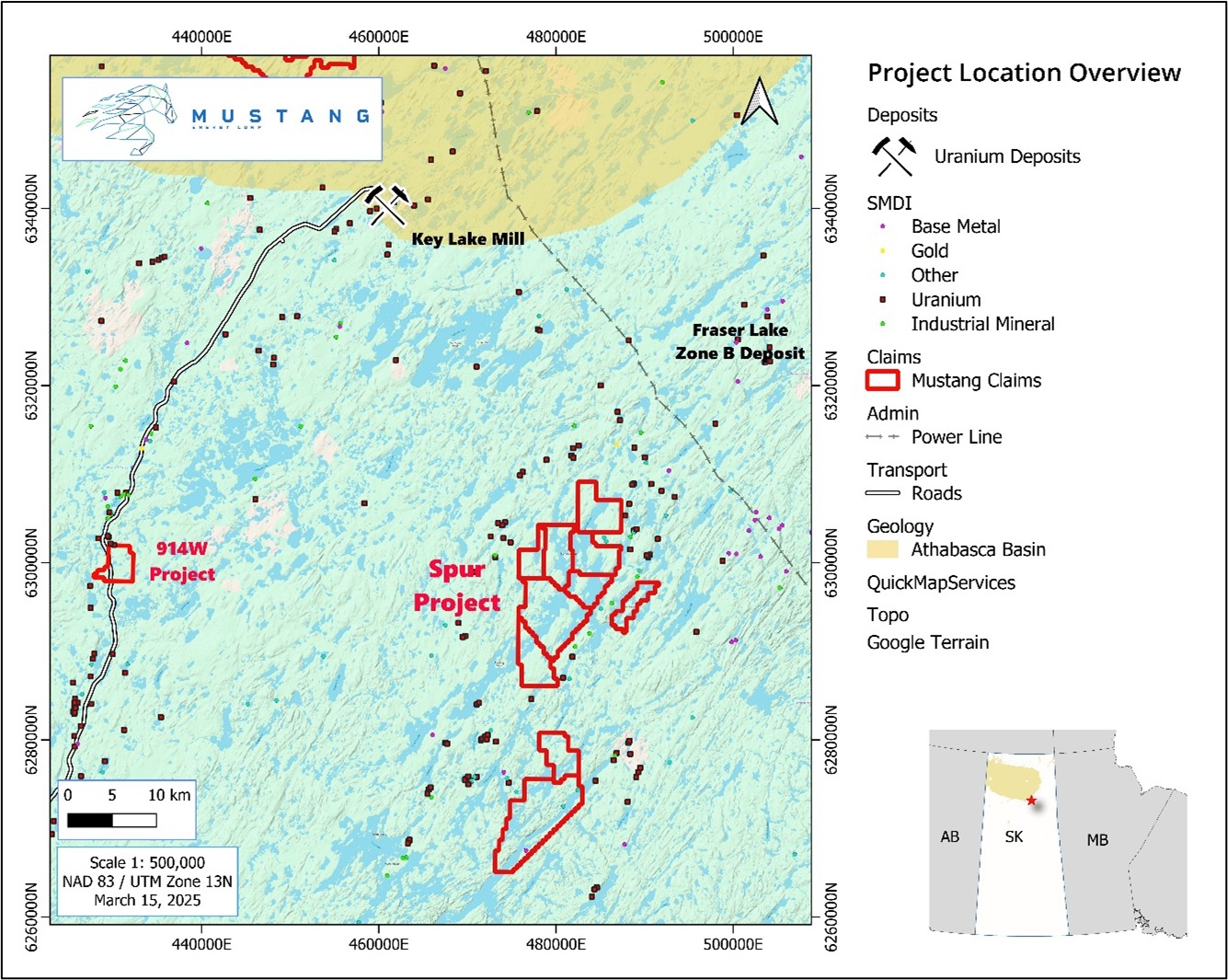 Mustang Energy Commences an Airborne Survey at Spur Project South of ...