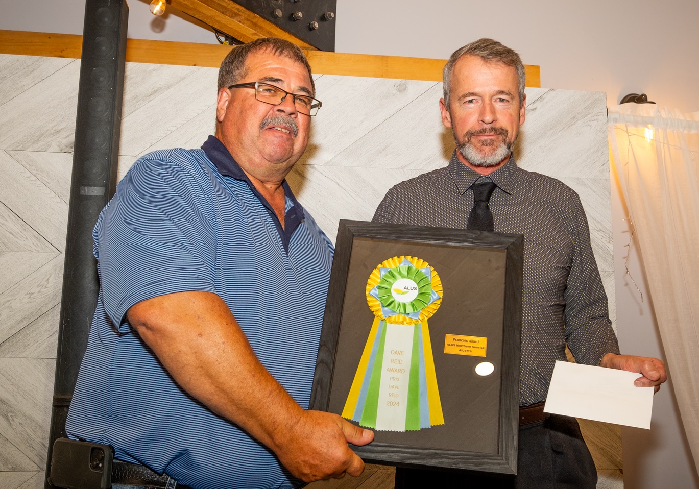 ALUS presents the 2024 Dave Reid Award to François Allard - The Globe ...