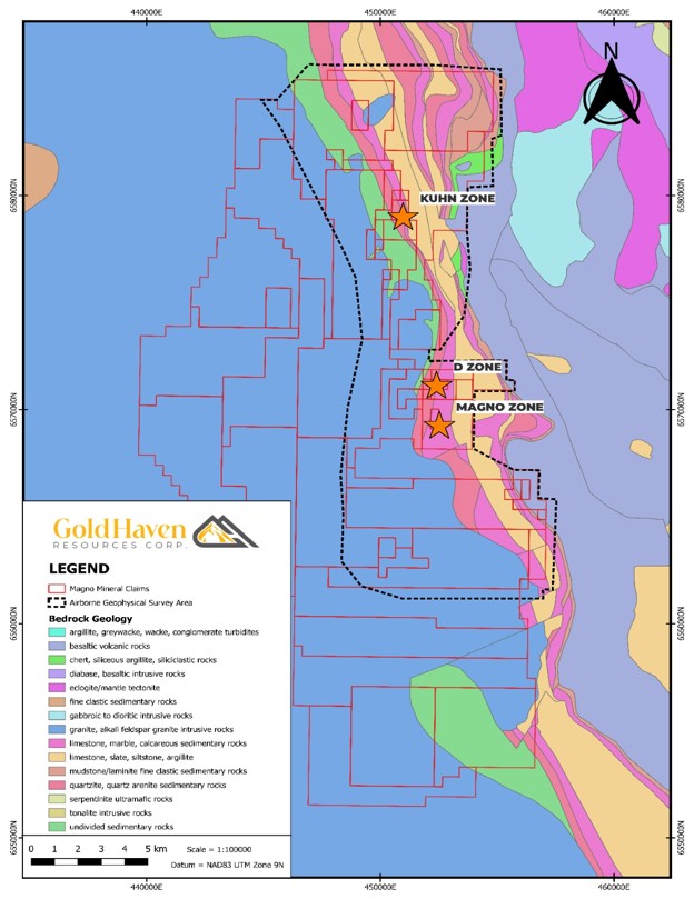 GoldHaven Expands District-Scale Airborne Survey at Magno to 2,237 Line ...