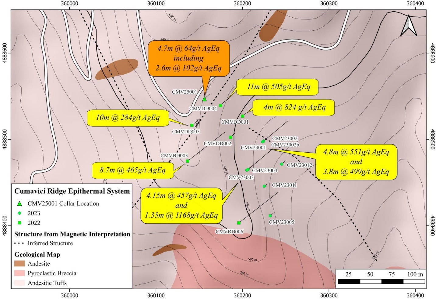 TERRA BALCANICA DRILLS 102 G/T AG EQ OVER 2.55 M AT CUMAVICI RIDGE AND ...