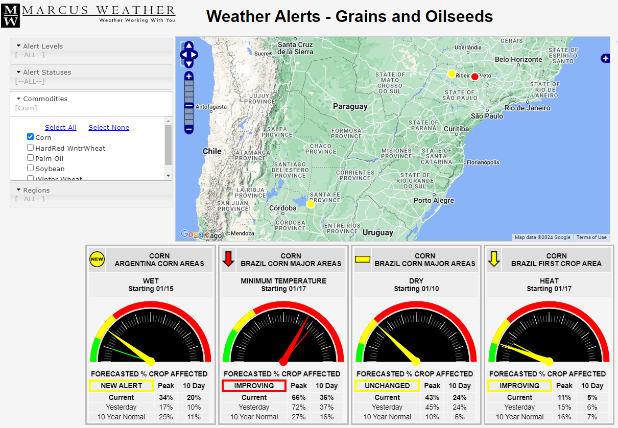 Southern Hemisphere Corn – Global Weather Risk (WX) Report - Marcus ...