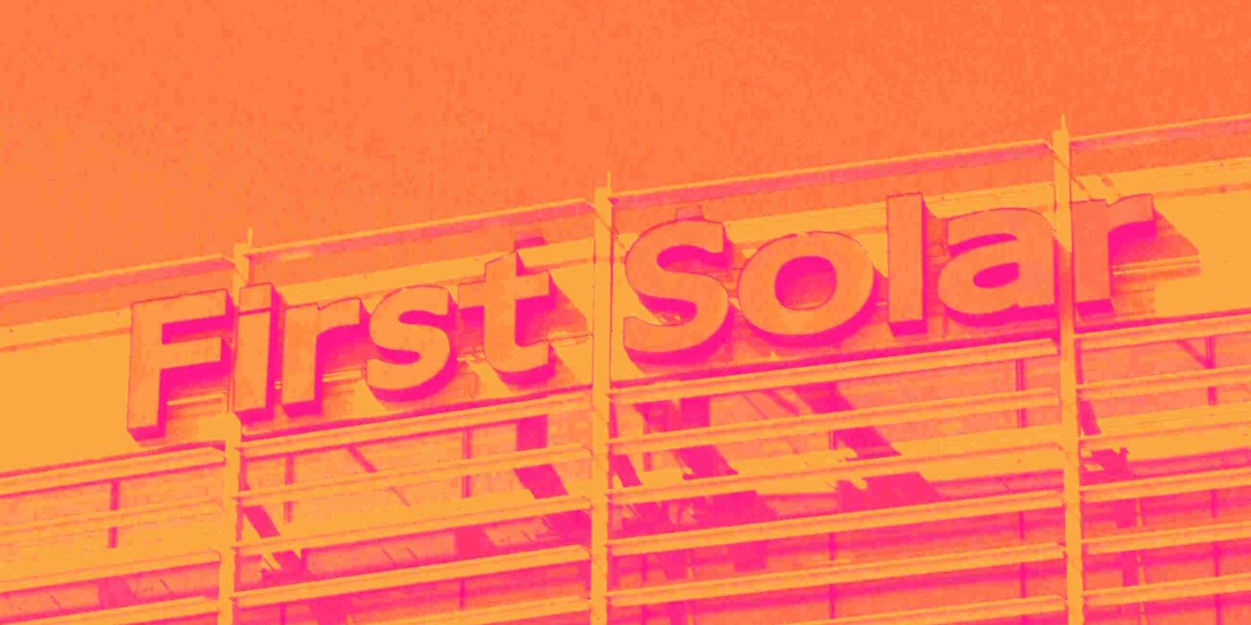 First Solar (NASDAQ:FSLR) Surprises With Q1 CY2026 Sales - The Globe ...