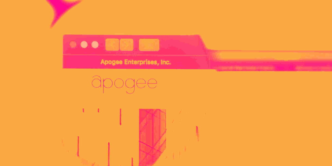 Apogee's (NASDAQ:APOG) Q2 Sales Beat Estimates - The Globe and Mail