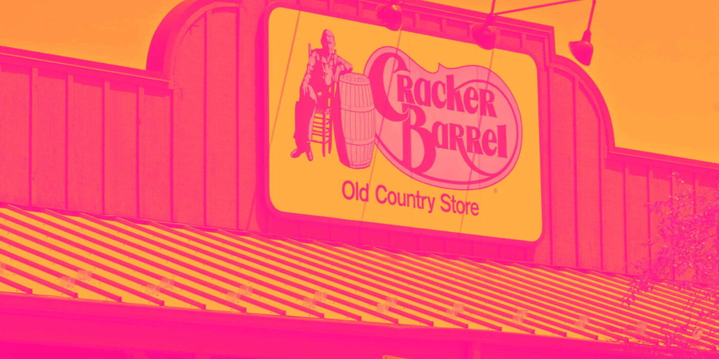 Cracker Barrel (NASDAQ:CBRL) Posts Better-Than-Expected Sales In Q1 ...