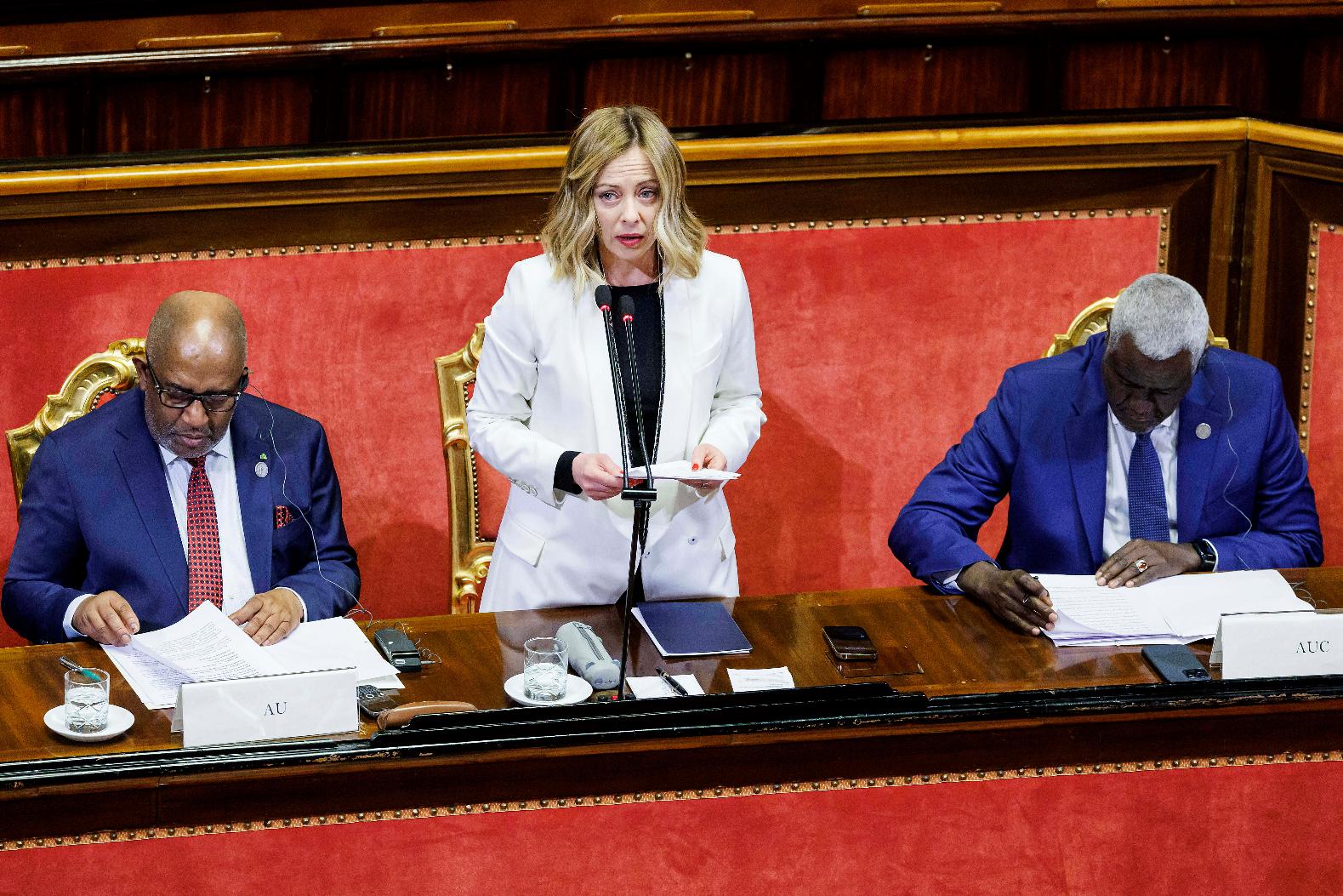 Italian leader Meloni opens an Africa summit to unveil a plan to aid ...
