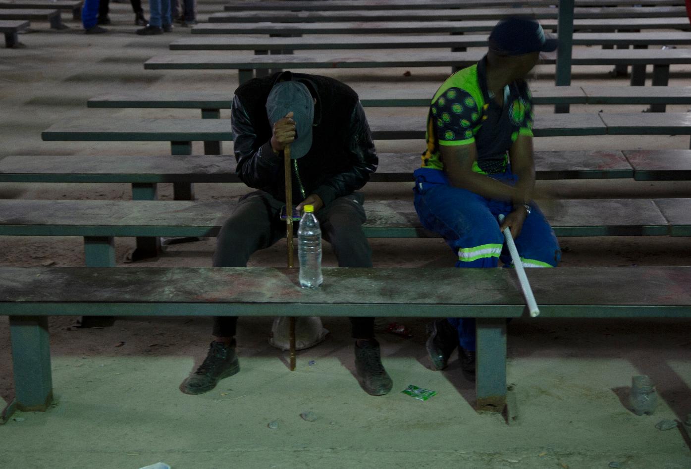 Miners from a rival union are holding hundreds of colleagues ...