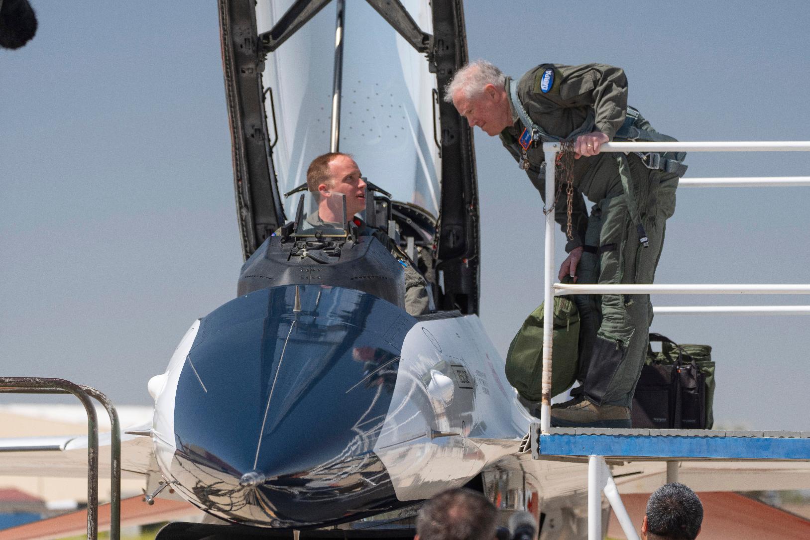 An AI-controlled fighter jet took the Air Force leader for a historic ...