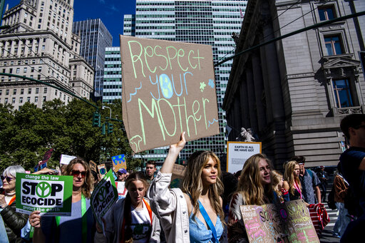 Afraid and anxious, young protesters demand climate action